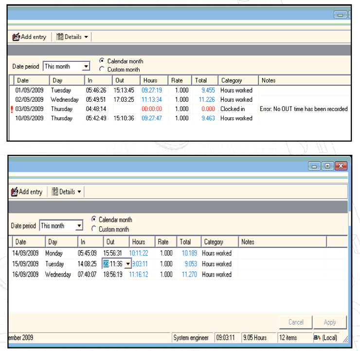 Paxton Using Net2 Timesheet | All Secure Security Resources - Manuals & Pdf's